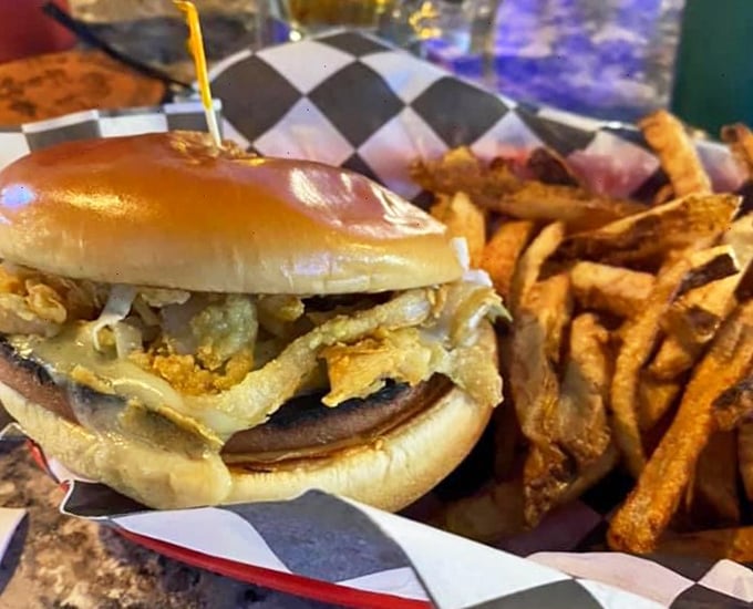 A bologna sandwich that proves simplicity can be revolutionary. Crispy exterior, melty interior, and fries that demand to be devoured one by one.