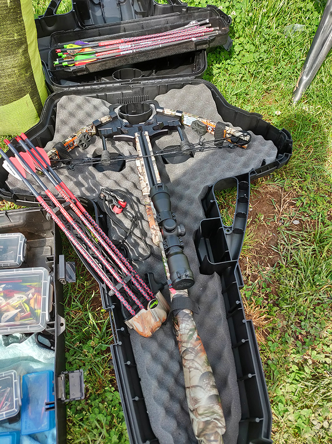 Modern-day Robin Hoods find their equipment here, where compound bows and arrows await their next adventure in Virginia's abundant woodlands.