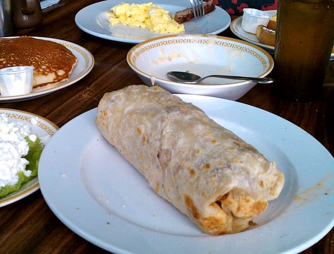 A breakfast burrito so perfectly wrapped, it's like receiving a delicious present every single morning.