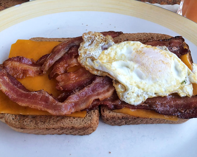 The breakfast sandwich that launched a thousand food dreams&mdash;melted cheese, crispy bacon, and an egg cooked to sunny perfection.