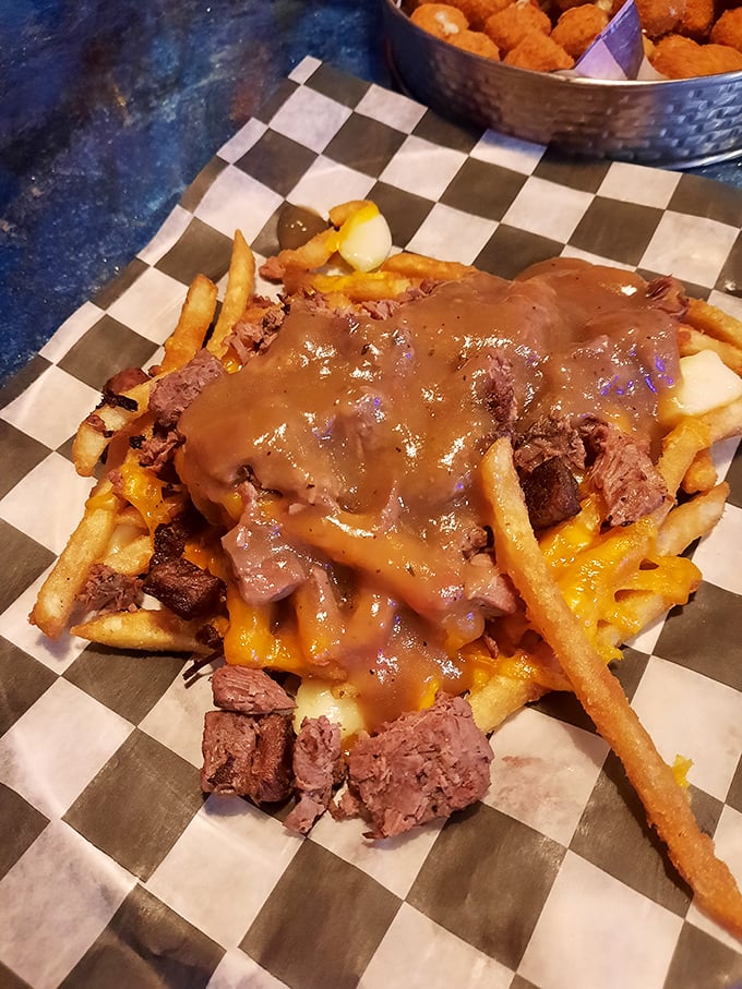 Brisket fries&mdash;where potatoes fulfill their destiny by becoming a throne for tender smoked meat and cheese. Diet plans weep silently in the corner.