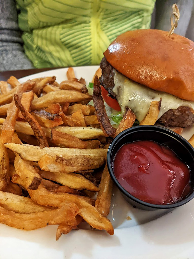 The burger that reminds you why classics never go out of style, with hand-cut fries that deserve their own fan club.