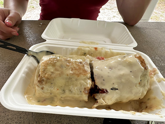 When a burrito comes swimming in sauce this good, you'll want to bring your snorkel gear and dive right in.