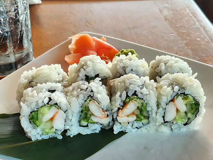 Sushi in a seafood joint? When the fish is this fresh, it would be criminal not to offer it in every glorious form possible.