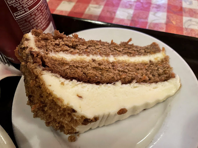 A slice of carrot cake that doesn't need Instagram filters&mdash;just good old-fashioned cream cheese frosting and a cake that's actually moist all the way through.