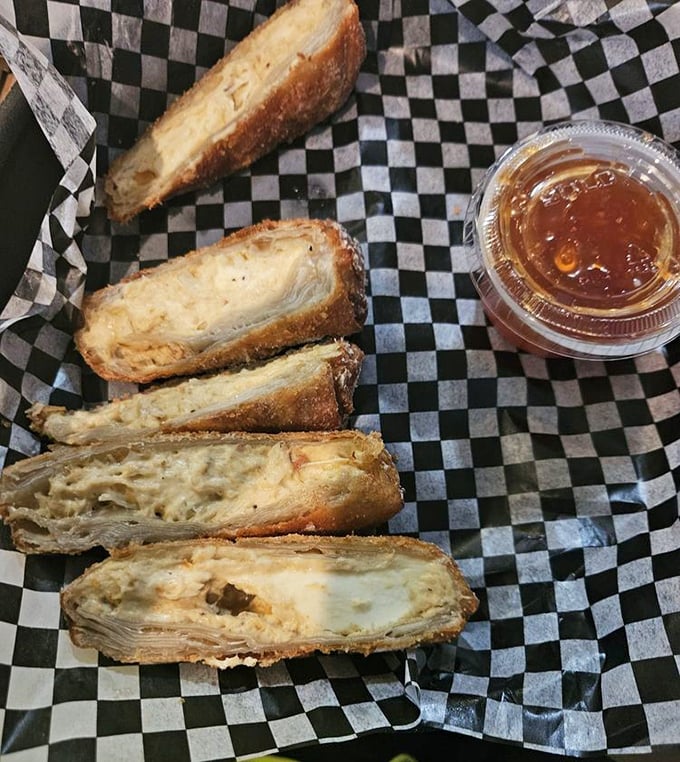 Cheesesteak meets egg roll in a crispy embrace that would make both Philly and China proud.