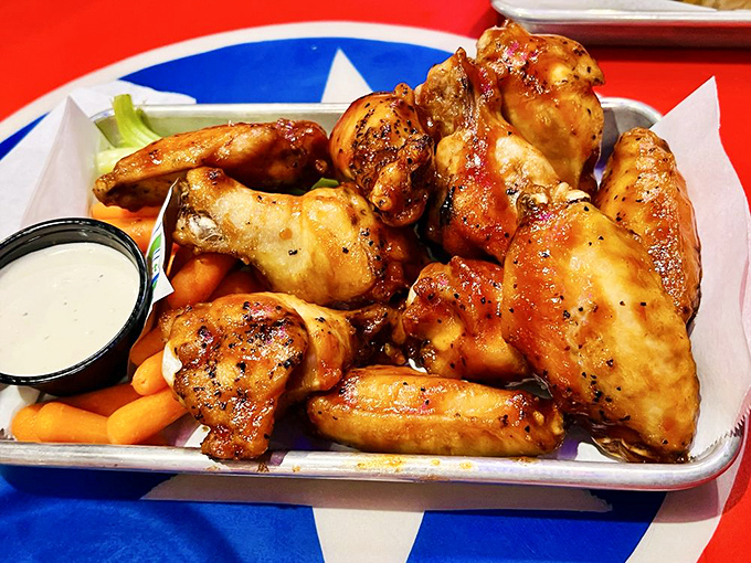 These wings aren't just glazed&mdash;they're having their moment in the spotlight, dressed in sauce and ready for their close-up.