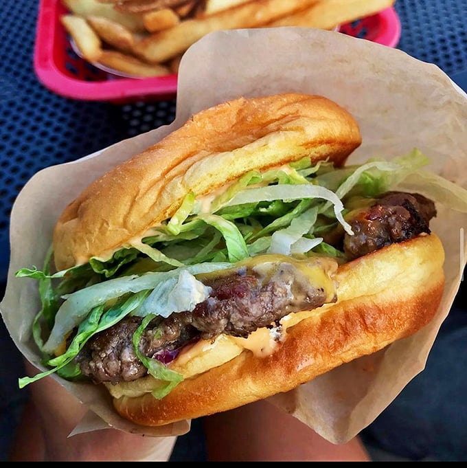 Wrapped in paper like a present for your taste buds. This classic burger doesn't need fancy frills&mdash;it lets quality ingredients do all the talking.