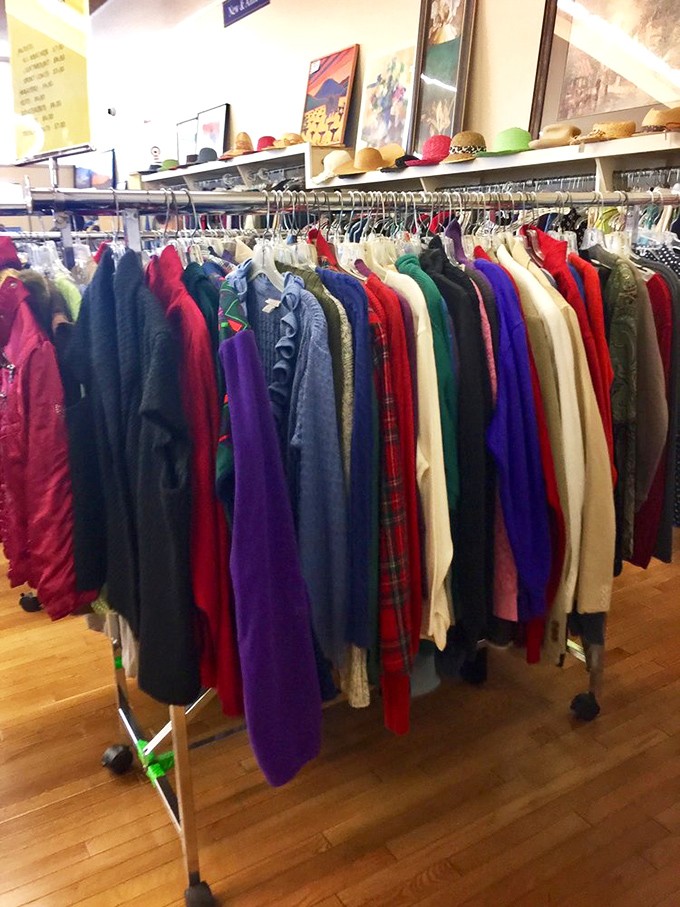 The rainbow of jackets and coats offers year-round options. That perfect purple peacoat you've been searching for your entire life? It's probably here.