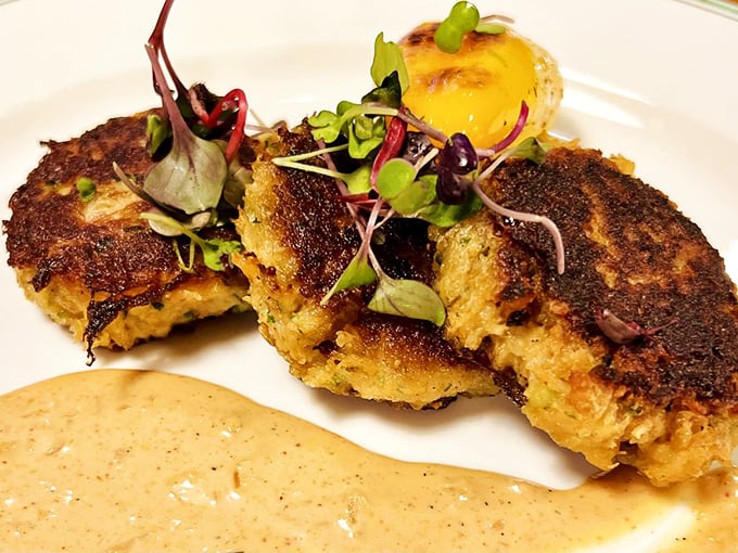 These crab cakes are what other crab cakes dream of becoming&mdash;mostly crab, barely bound, with a golden crust that gives way to sweet, delicate meat.