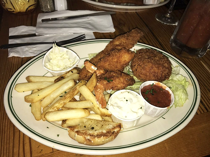 A seafood platter that proves Philadelphia isn't just about cheesesteaks—these golden-fried treasures are the ocean's gift to the city.