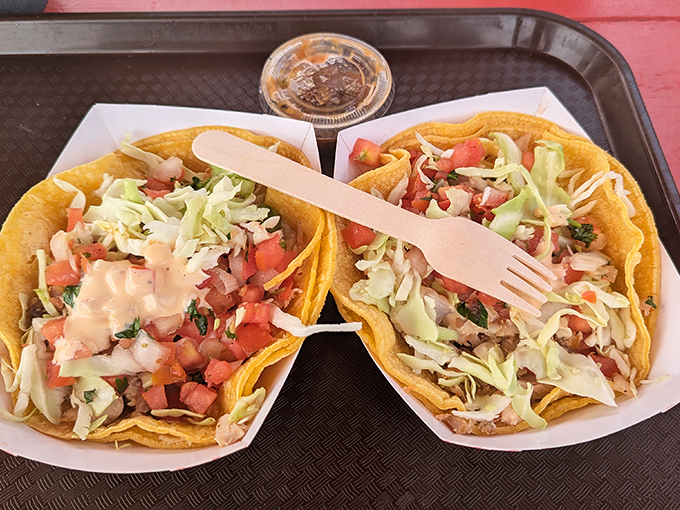 Fish tacos done right &ndash; no fusion confusion, just fresh fish wrapped in corn tortilla simplicity.