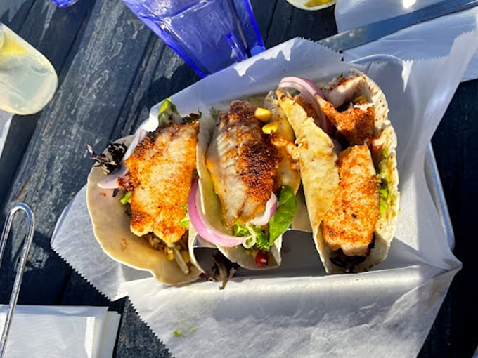 Fish tacos that make you question why you'd eat anything else. Crispy, flaky perfection with just the right amount of crunch and zing.