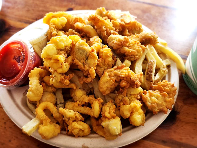 Golden-fried treasures from the deep that shatter with each bite. These aren't just appetizers—they're the reason people develop seafood obsessions.