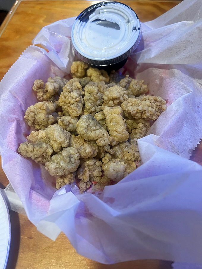 These aren't your garden-variety mushrooms. Battered, fried, and paired with ranch dressing &ndash; they're what vegetables dream of becoming when they grow up.