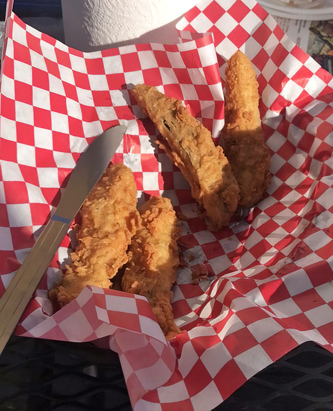 Fried pickle spears with the perfect crunch-to-tang ratio&mdash;the ideal opening act before the main chicken event.