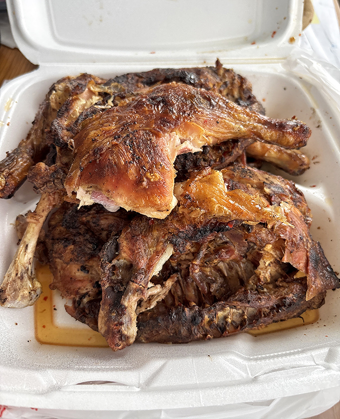 Smoke-kissed chicken quarters that make you wonder why anyone would ever eat chicken any other way.