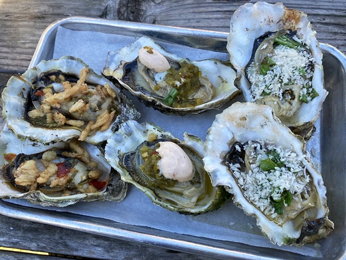 Oysters transformed by fire and imagination. Each shell cradles a different flavor story&mdash;from savory umami to creamy decadence.