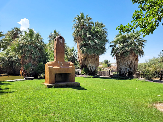 The 29 Palms Inn grounds whisper tales of desert hospitality, where rustic charm meets the kind of peace money can't buy.