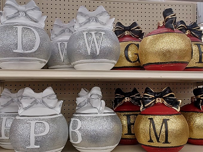 Monogrammed holiday ornaments that say "I'm thoughtful AND budget-conscious"&mdash;the perfect gift for everyone from your boss to your second cousin twice removed.