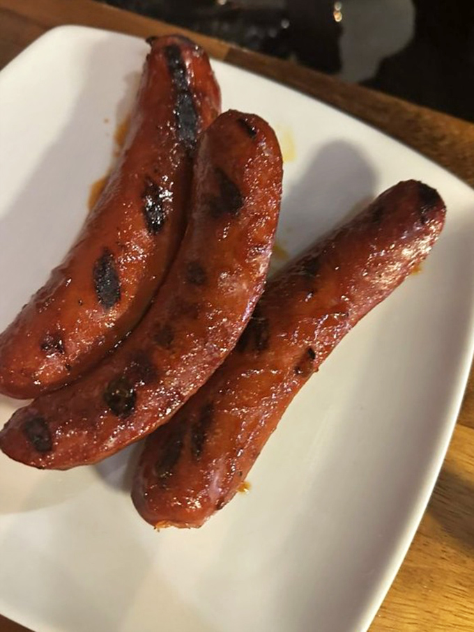 These hot links bring just enough heat to make you reach for your drink, but not enough to make you regret your life choices.