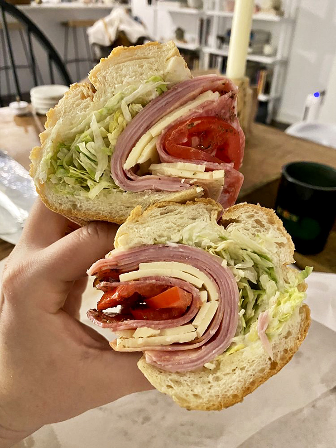 Layer upon glorious layer of Italian meats, cheese, and veggies &ndash; this hoagie is architectural perfection between bread.