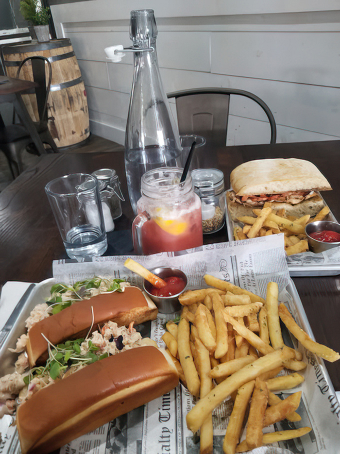 Fresh lobster rolls proving that exceptional seafood can thrive hundreds of miles from the nearest ocean breeze.