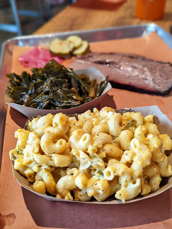 Mac and cheese that makes you question all other mac and cheese. Comfort food that doesn't just hug you&mdash;it writes you into its will.