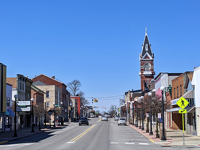 That clock tower isn't just telling time&mdash;it's narrating Clarion's story, chapter by chapter, as cars and pedestrians move through this living, breathing postcard.