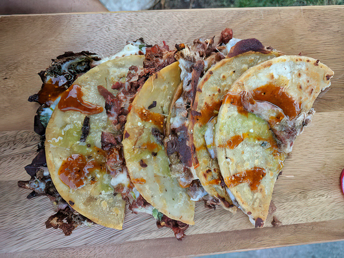 Mulitas: the beautiful marriage of quesadilla and taco that proves sometimes the best innovations come from pure genius.