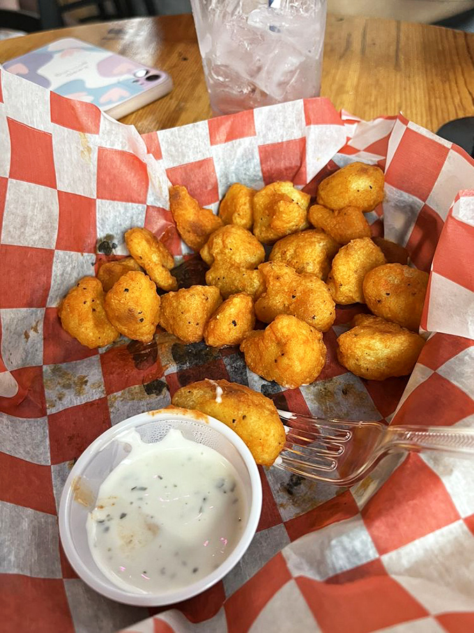 Golden nuggets of fried goodness with creamy dipping sauce. Sometimes the simplest appetizers create the most memorable first impressions.
