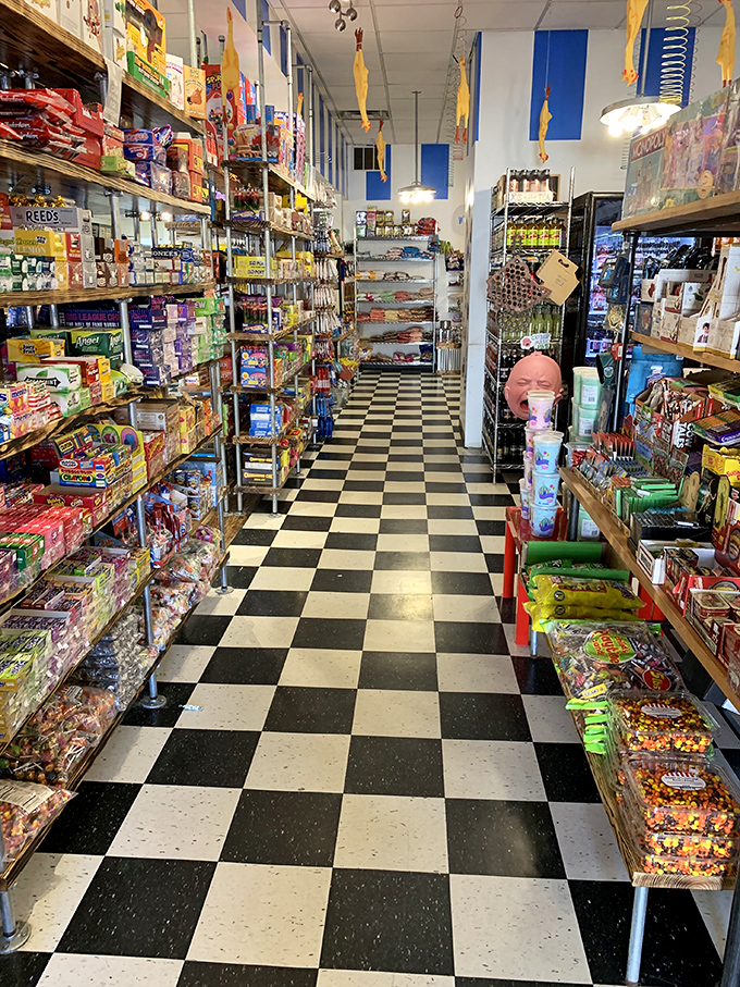 Aisles packed with colorful treats create a sensory overload that makes adult budgeting skills mysteriously disappear upon entry.