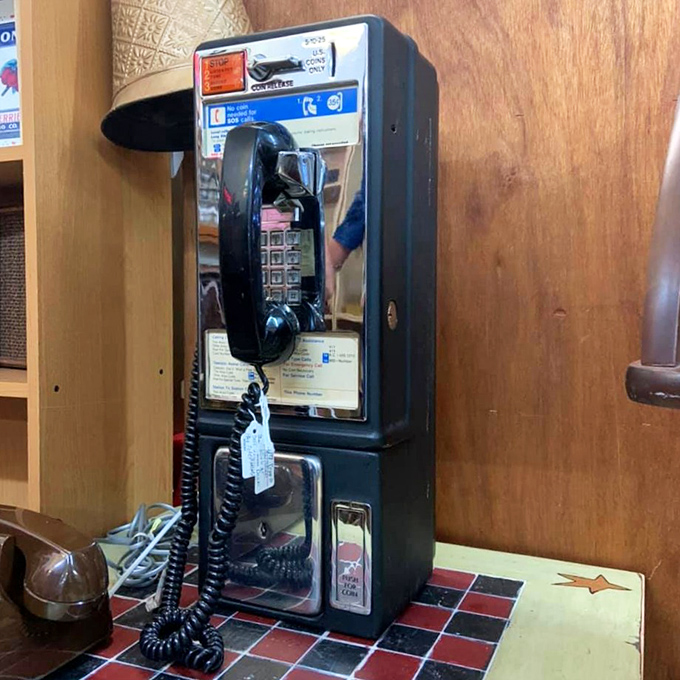 Remember when phone calls cost a quarter? This payphone witnessed thousands of "I'll be home soon" conversations before smartphones took over.