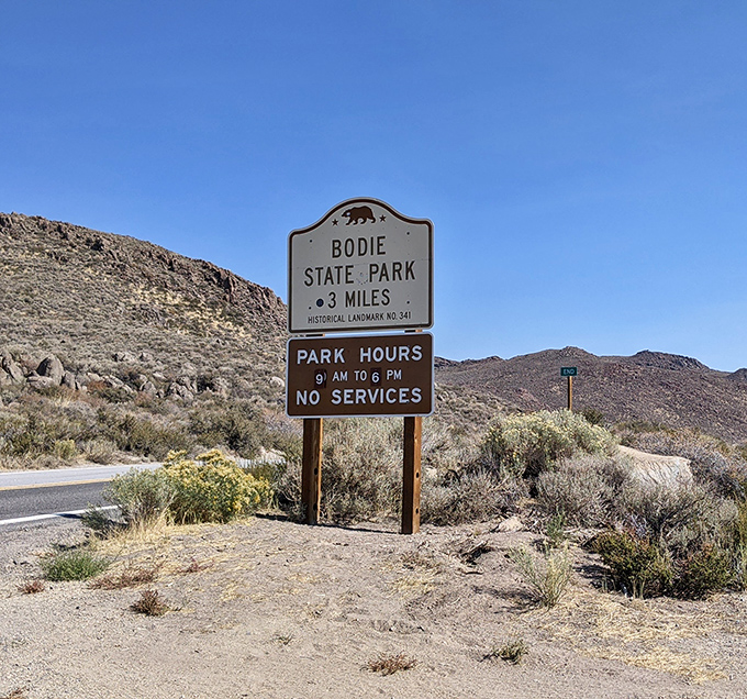 "No Services" means pack your snacks&mdash;this isn't Disneyland, folks, it's the authentic Wild West experience.
