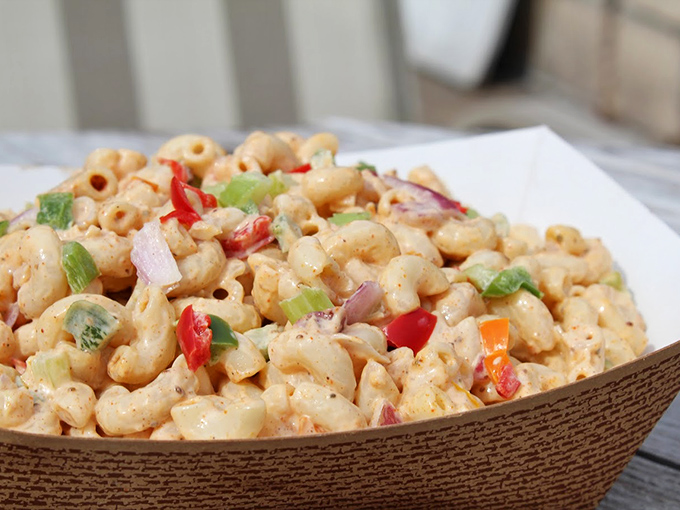 Not all heroes wear capes; some come in pasta form. This colorful Chesapeake pasta salad offers the perfect cool counterpoint to hot seafood mains.