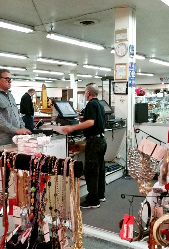 At the checkout counter, treasures change hands as necklaces dangle nearby, tempting one last impulse purchase.