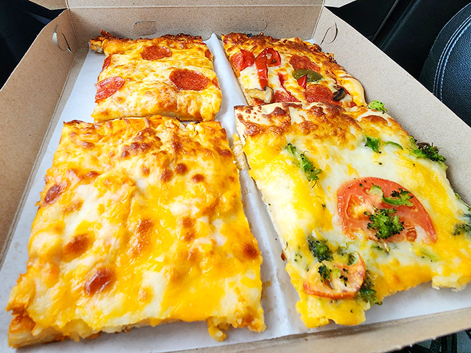 Their pizza proves The Pie Shoppe isn't a one-trick pony&mdash;melty cheese and fresh toppings on a crust that deserves its own fan club.