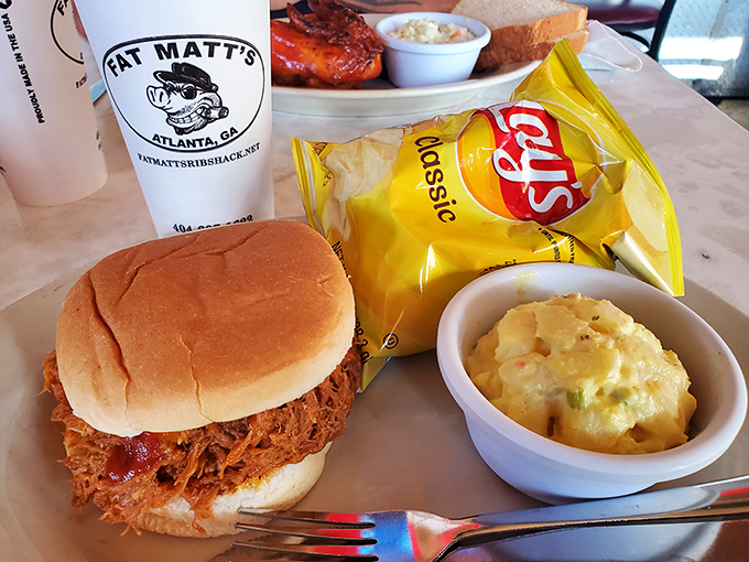 This pulled pork sandwich could make a vegetarian question everything they thought they knew about life choices.