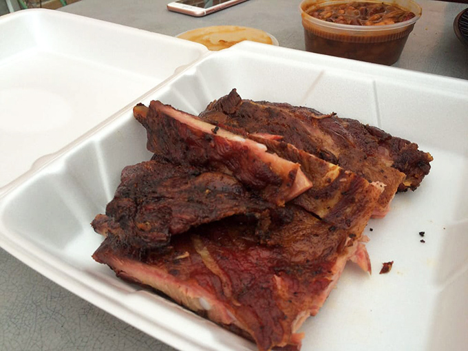 These ribs have the kind of char that makes you want to cancel your dinner plans for the next week.