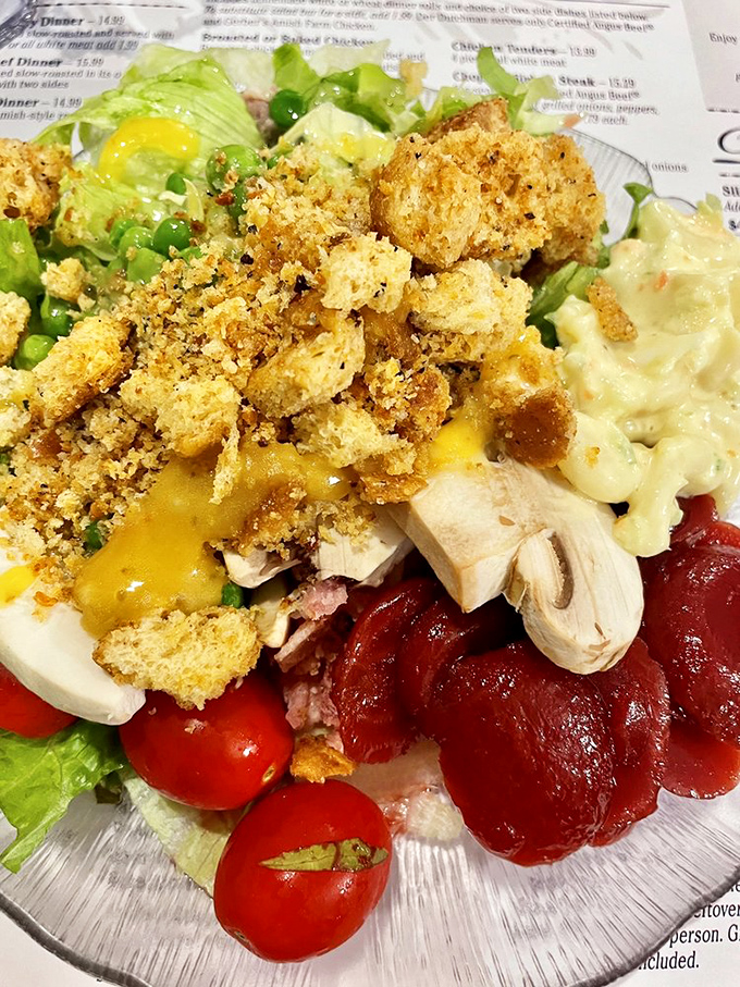 This isn't just a salad&mdash;it's an Amish country sampler that turns "eating your vegetables" from chore to celebration.