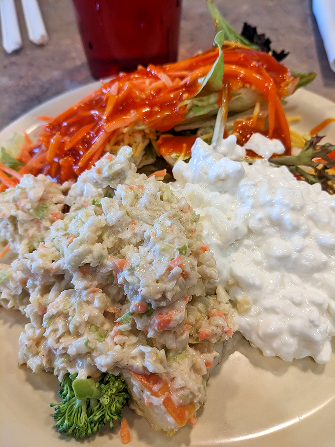 A salad that doesn't apologize for being a salad. Fresh, crunchy, and substantial enough to satisfy without making you feel like you're missing out.