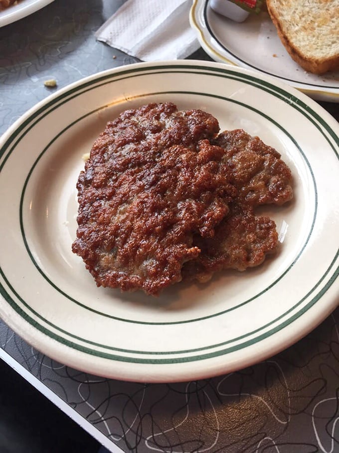 Perfectly crispy sausage patties that would make your grandmother nod approvingly while reaching for another cup of coffee.