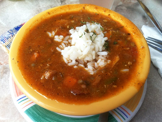 This isn't just gumbo&mdash;it's a spicy, soulful bowl of Gulf Coast poetry with rice playing the supporting role it was born to play.