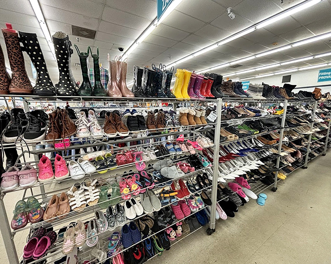 The shoe section rivals Imelda Marcos's closet, with everything from practical rain boots to those strappy sandals perfect for Florida's endless summer.