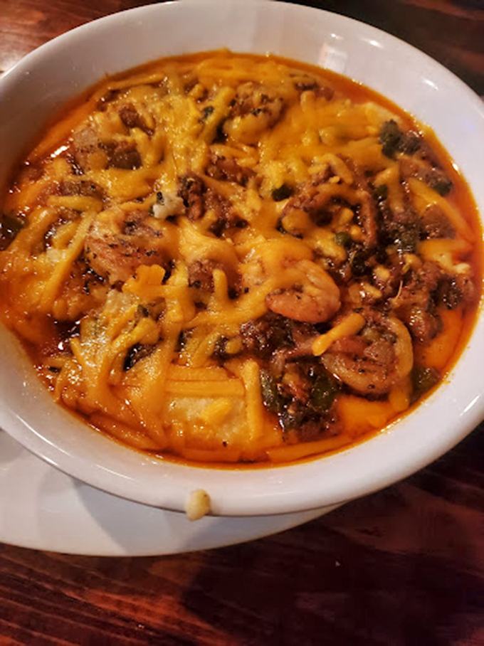 These shrimp and grits with melted cheese tell a Southern story so authentic you'll swear you hear jazz playing in the background.