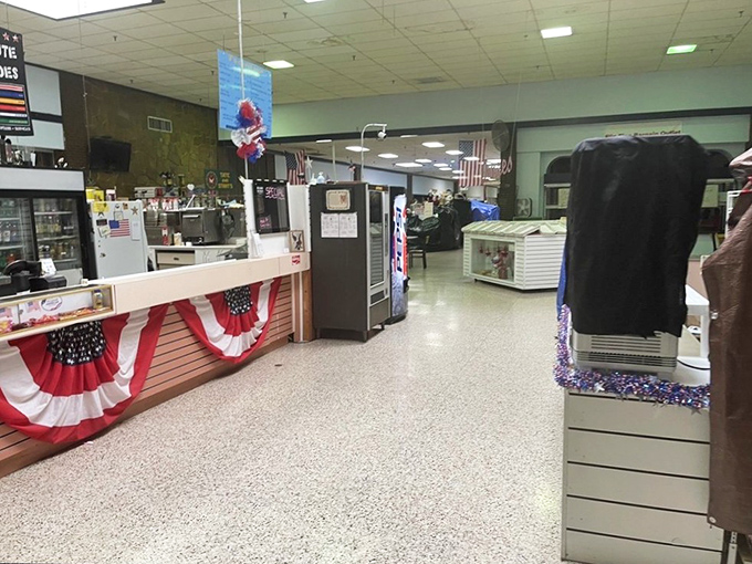 Fuel up at the snack bar before diving back into the treasure hunt ahead.