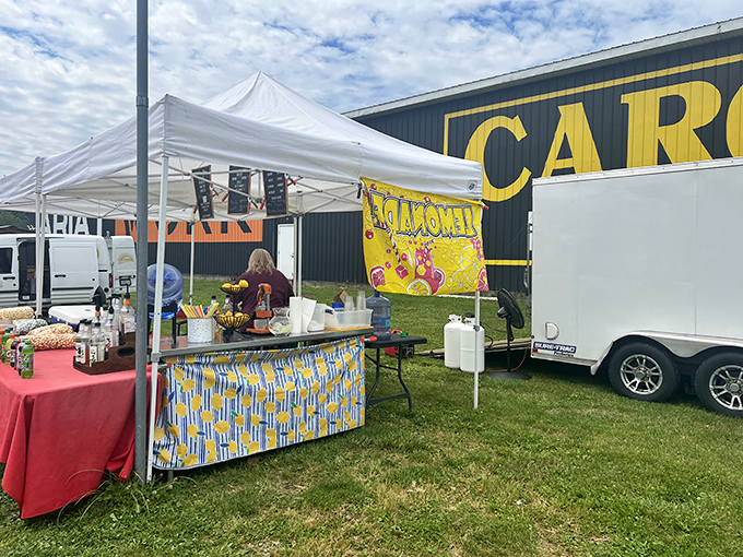 Nothing says "authentic Pennsylvania experience" quite like fresh pierogies at a flea market.