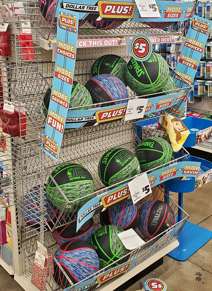 Basketball dreams for five bucks! These Spalding treasures prove you don't need NBA-level income to enjoy America's favorite bouncing pastime.