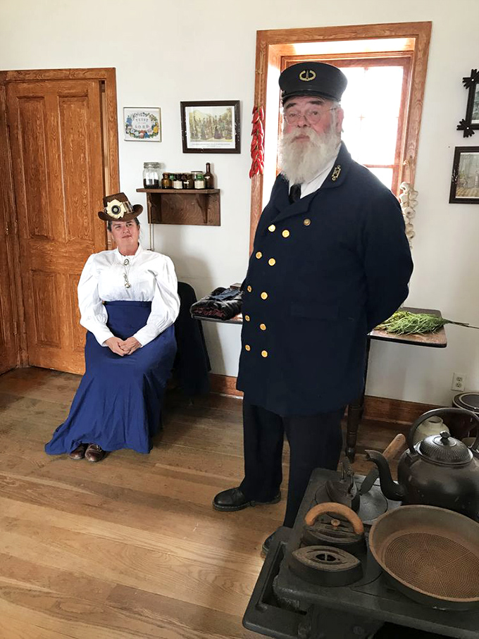 Historical interpreters bring the lighthouse's past to life. Their period-accurate uniforms make my casual Friday Hawaiian shirt look positively avant-garde.