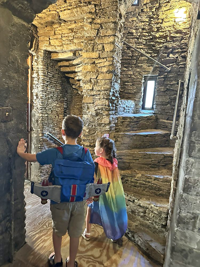 Stone steps that predate your smartphone by several centuries, but still get the job done.